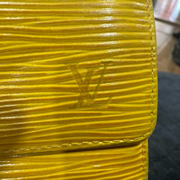 Bags | Louis Vuitton Yellow Epi Leather Long Bifold Wallet | Poshmark